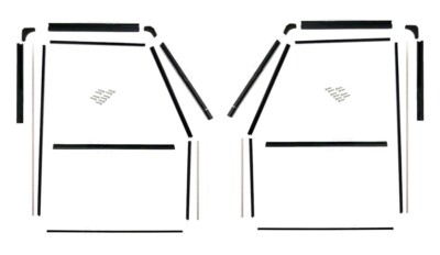 2x Front Door Window Channel & Seal Kits For Land Rover Defender 90 110 ...