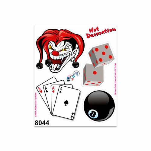 Stickers Joker Dice Cards 14 X 16 CM | eBay