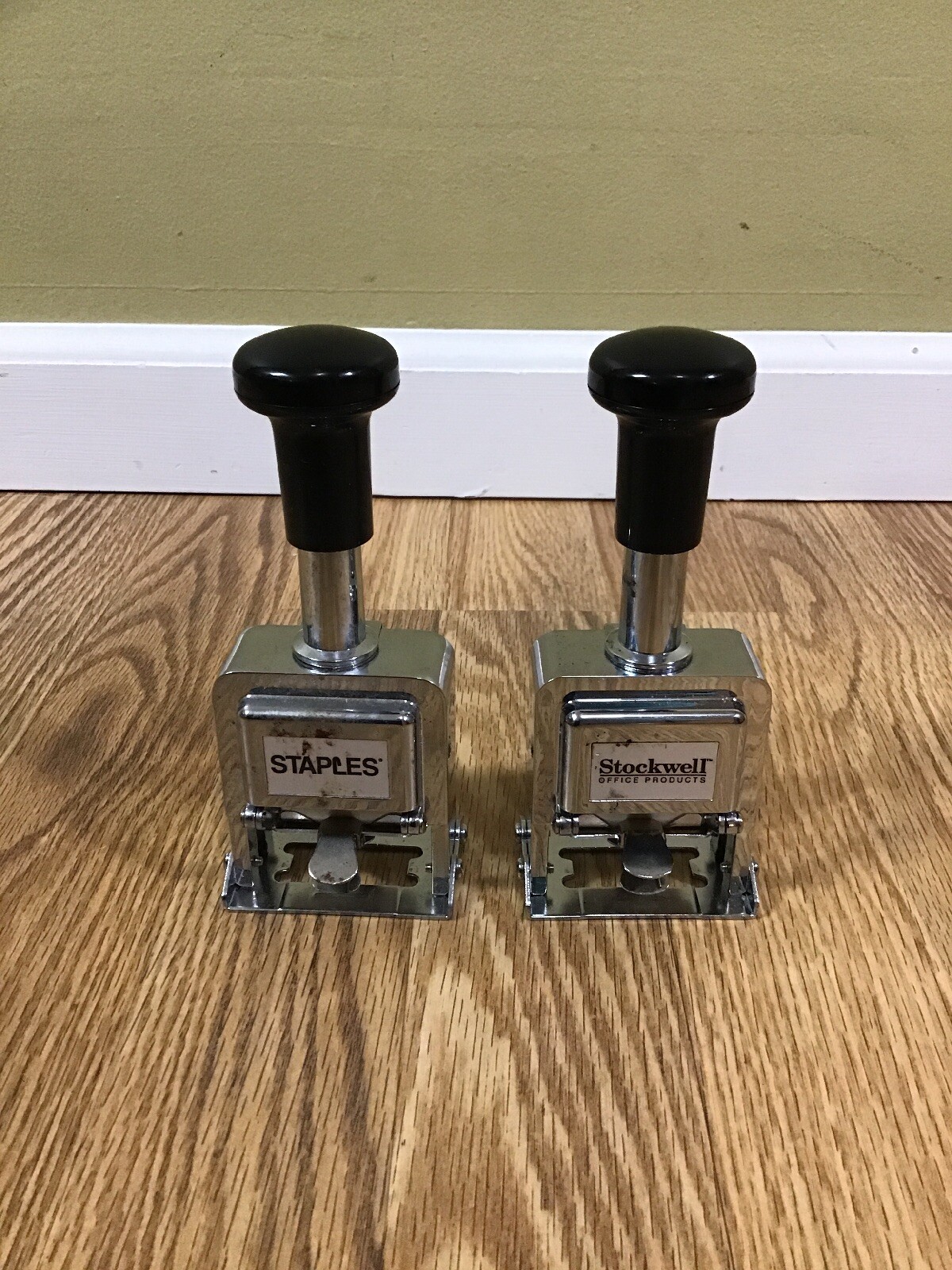 Lot of 2 Staples/Stockwell PRICING INK STAMPER Stamp Price 6-digit | eBay