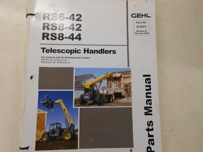 GEHL TELEHANDLER REACK FORK RS6-42 RS8-42 RS8-44 PARTS MANUAL | eBay