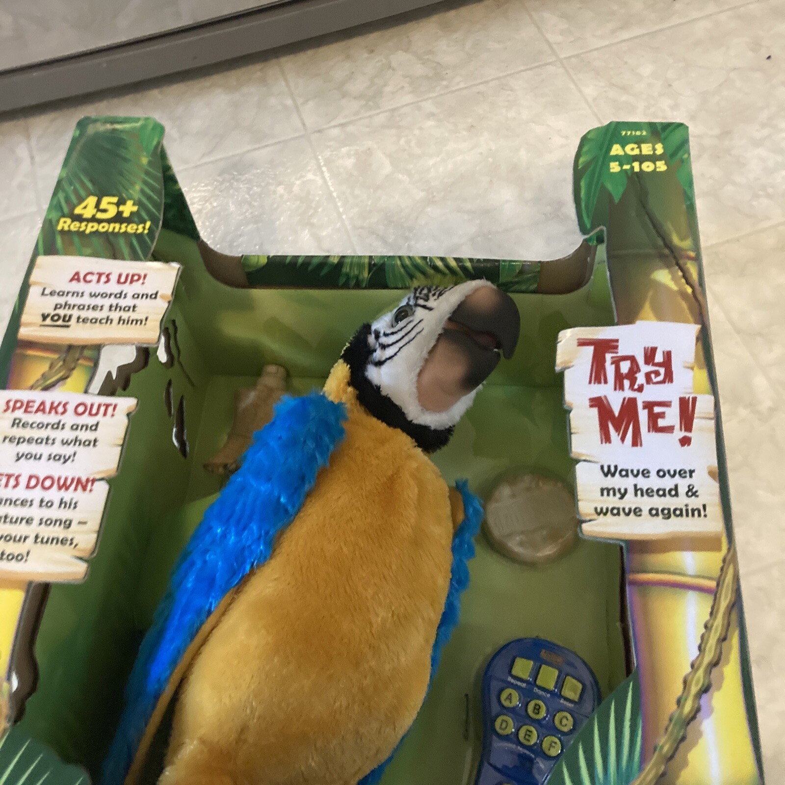 FurReal Friends Squawkers McCaw 16" Remote Controlled Interactive ...