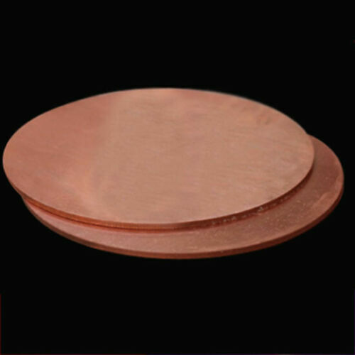 1mm Solid Copper Disc Pure Cu Metal Round Copper Sheet Plate 30/50 ...