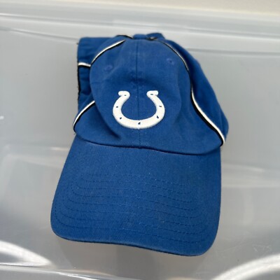 Reebok Indianapolis Colts Hat Mens Medium / Large Blue Baseball Cap ...