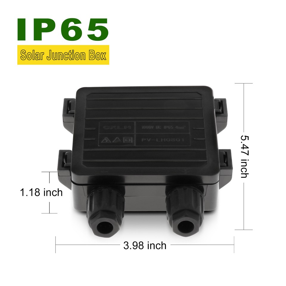 Photovoltaic Solar Junction Box PV Connecting Boxs with 2 Diodes 50W ...