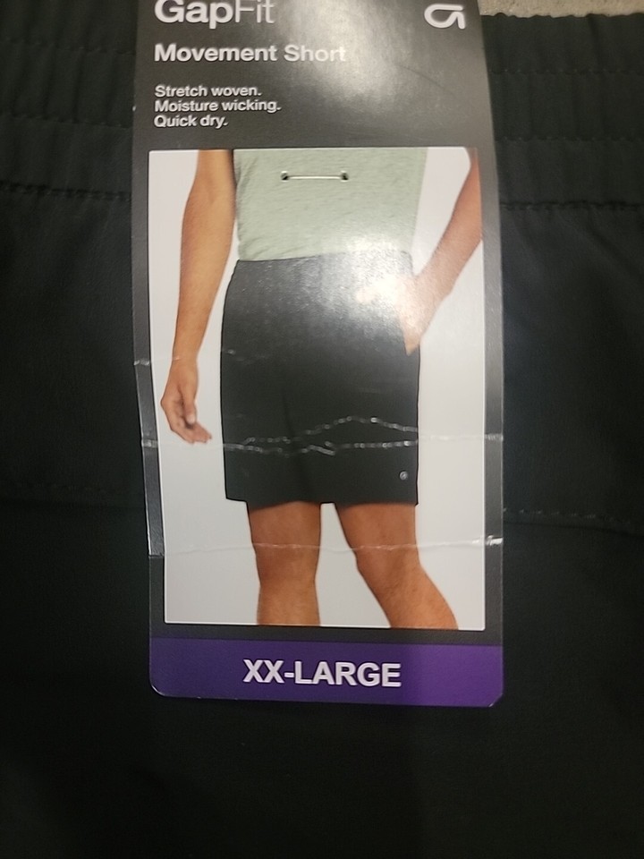 NEW GapFit Men's Moisture Wicking Quick Dry Secure Zipper Pocket Short 2xl | eBay
