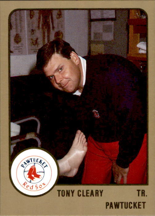 1988 Pawtucket Red Sox ProCards Tony Cleary Trainer Binghamton New York ...