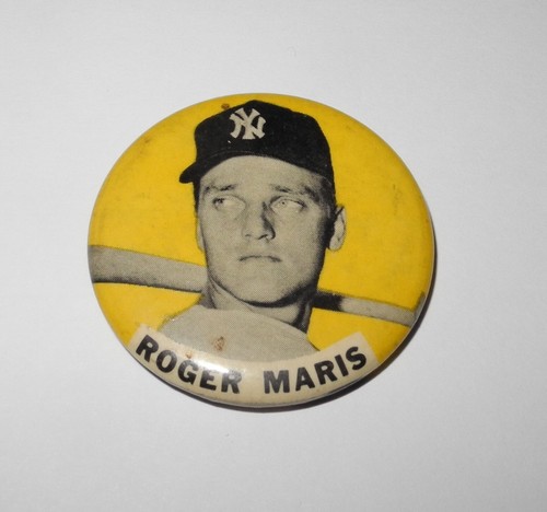 1960's Baseball Roger Maris New York Yankees World Series Souvenir Pin ...