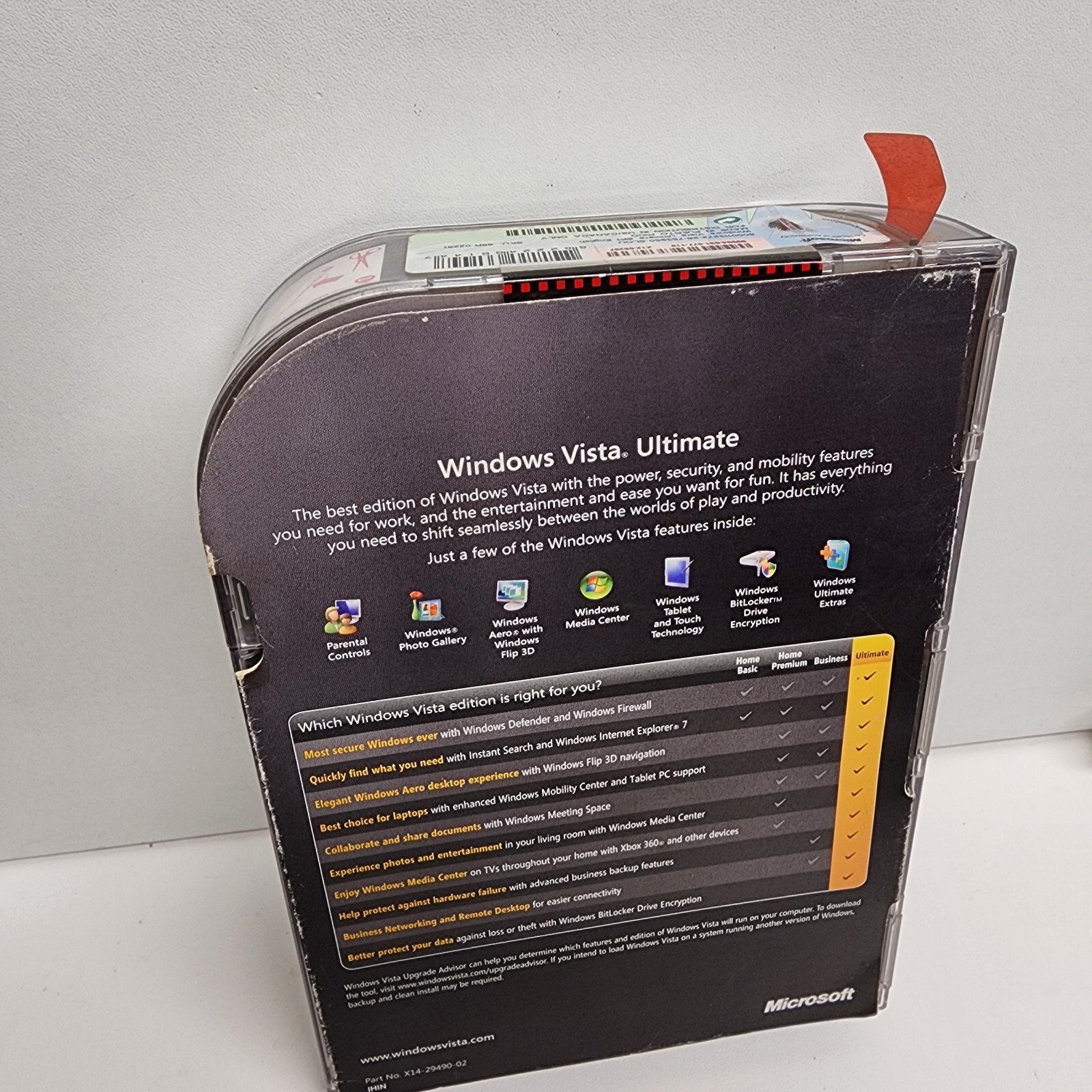 Microsoft Windows Vista Ultimate Sealed 32 64 Bit Service Pack 1 Full ...