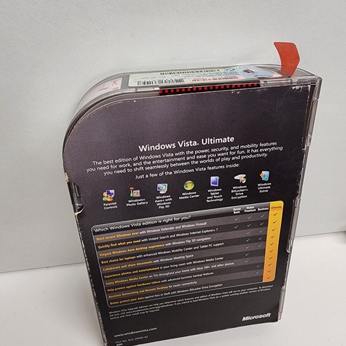 Microsoft Windows Vista Ultimate Sealed 32 64 Bit Service Pack 1 Full ...