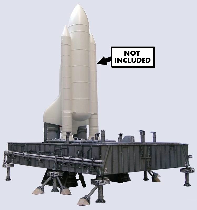 Space Shuttle Mobile Launcher MLP for Revell w/Boosters 144 Craft Model ...
