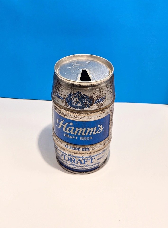 HAMM'S DRAFT BEER 12 FL OZ DRAFT KEG BEER( EMPTY CAN PULL TAB OLYMPIA ...