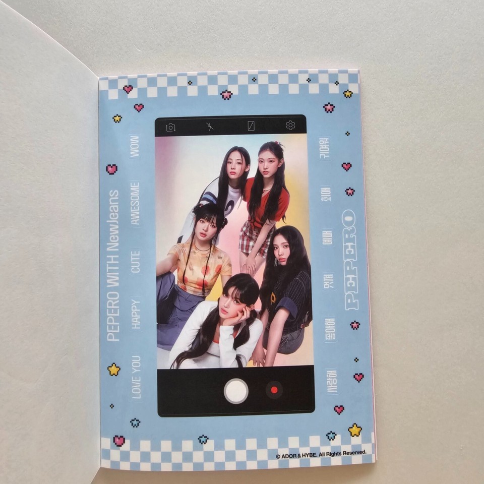 [ 公式 ] NewJeans x LOTTE PEPERO POP-UP STORE Promotional LIMITED STICKER ...