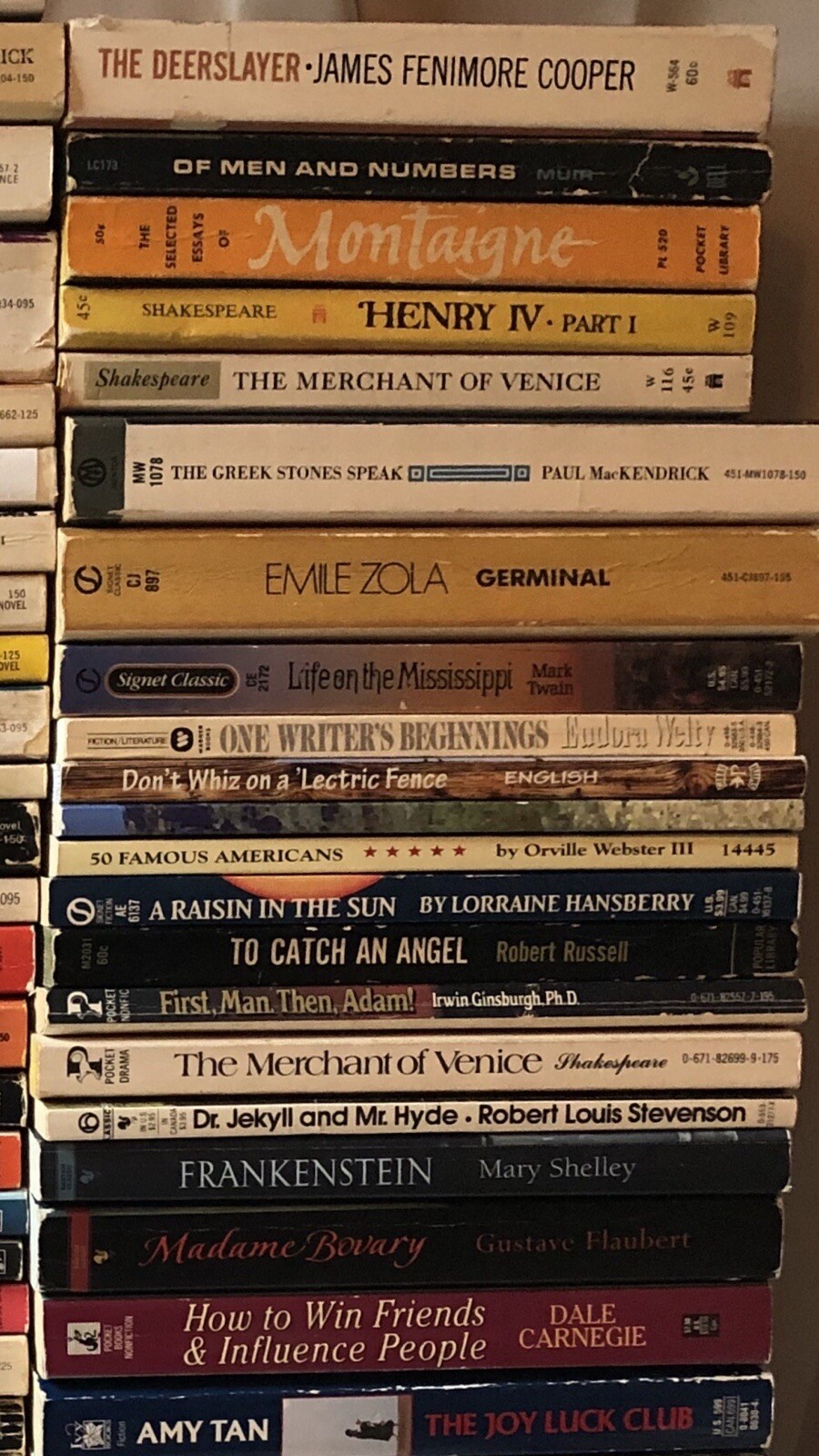 Book Lot of 15 Vintage Classics Literature Paperback Staging Decor ...