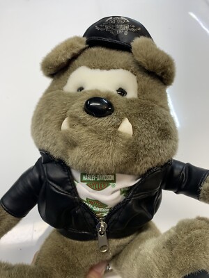 Harley Davidson Plush Bulldog Stuffed Animal Biker Puppy Dog 1993 ...