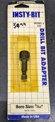 Insty Bit Quick Change Drilling Systems - Drill Bit Adapter 5/64" 83005 ...