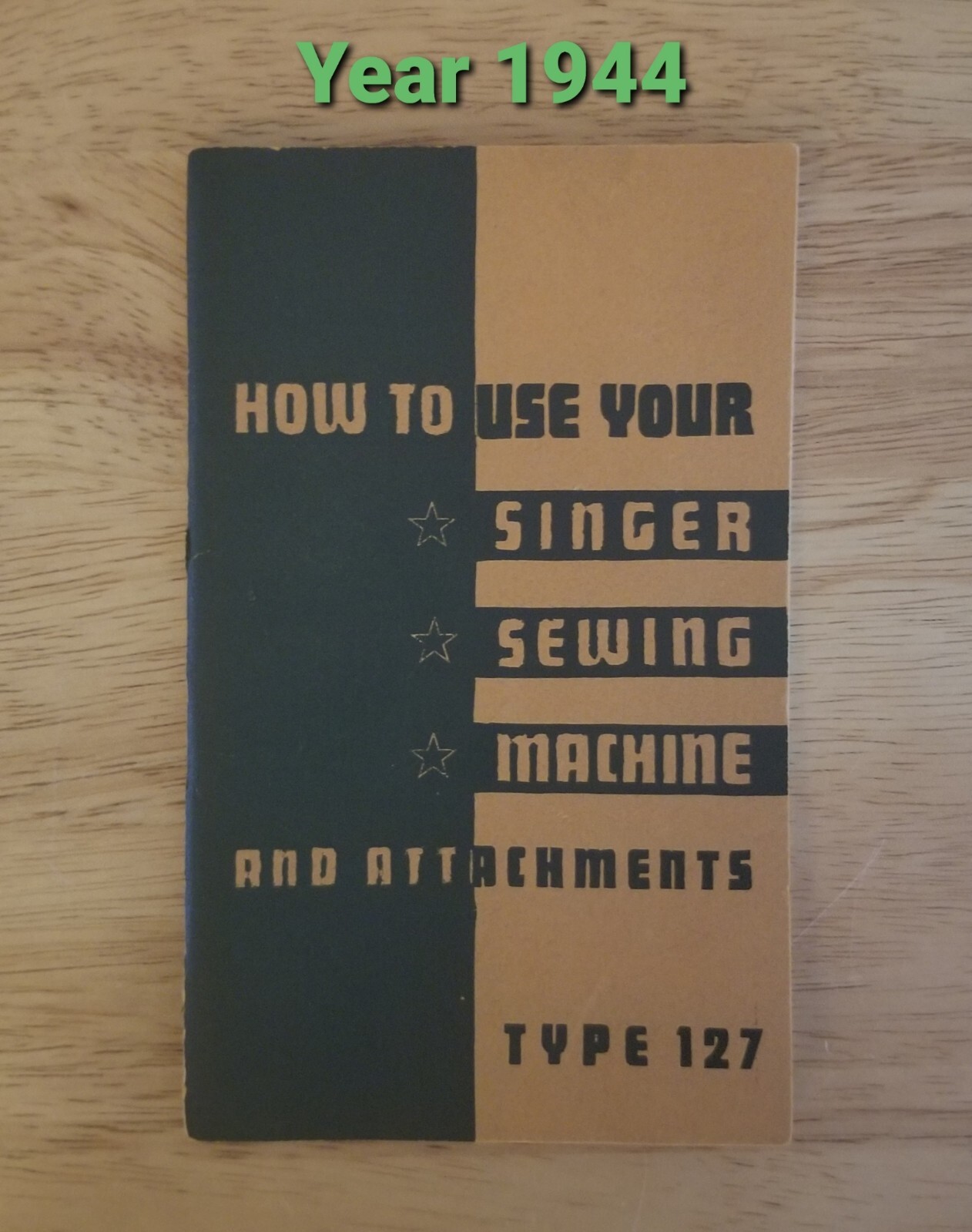 🔥1944 Singer Sewing Machine Type 127 User Guide / 34 Pages | eBay