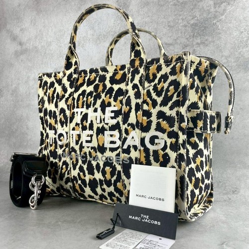 Marc Jacobs THE TOTE BAG Leopard 2way shoulder bag Canvas Animal Print ...