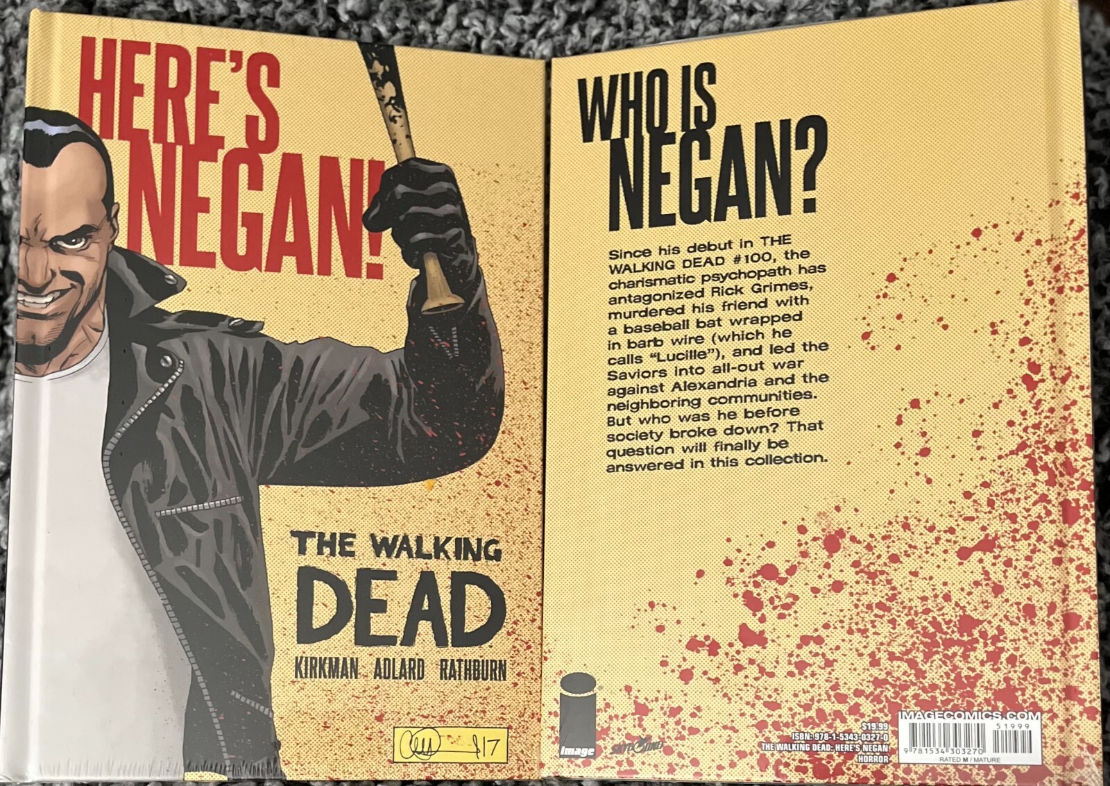 IMAGE THE WALKING DEAD HERE'S NEGAN HARDBACK GRAPHIC NOVEL | eBay