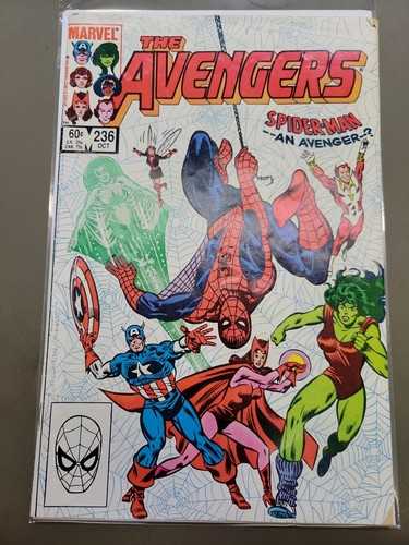 AVENGERS #236 (1983) 1ST SPIDER-MAN INTEREST TO JOIN TEAM MCU MARVEL NM ...