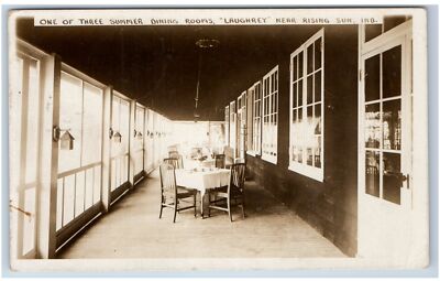 1931 RISING SUN, IN Postcard- RPPC ONE OF THREE SUMMER DINING ROOMS ...