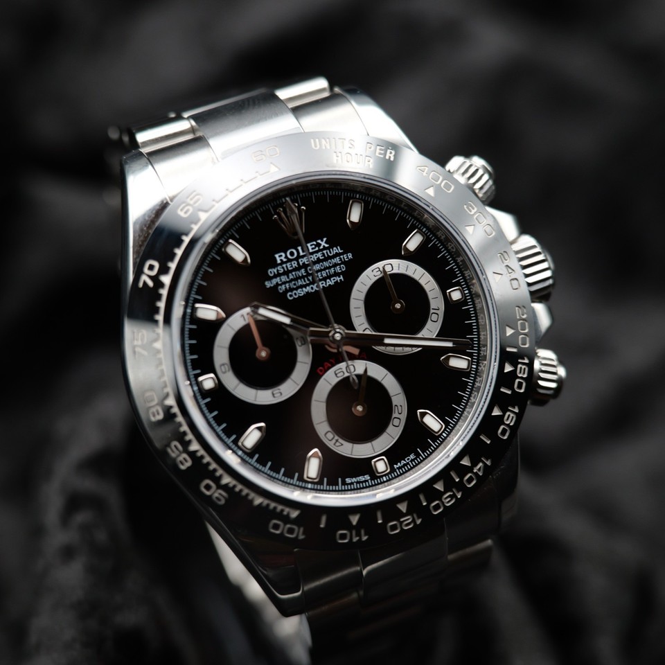 Rolex Daytona Reverse Panda Chronograph 116500LN 40MM Black Dial Oyster ...