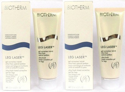 2x Biotherm Leg Laser-tm Gel Correttivo Colorato Ultra Fresco per Gambe ...