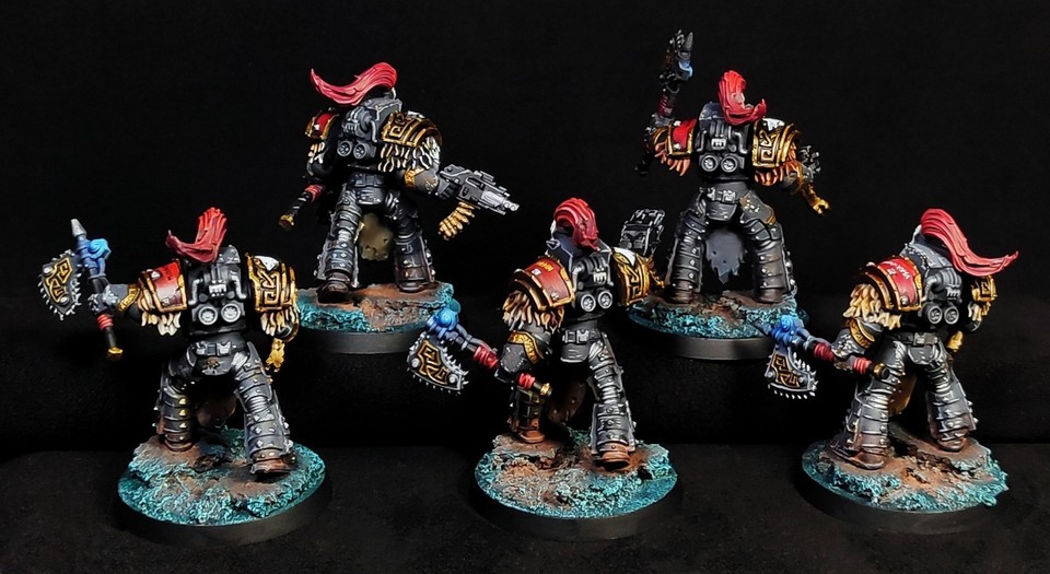 Space Wolves – Varagyr Wolf Guard Terminators painted Warhammer 40k ...