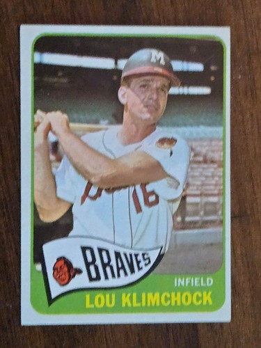 1965 Lou Klimchock #542 Braves High Number EX-NM | eBay