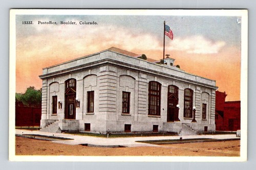 Boulder CO-Colorado, Post Office, Vintage Postcard | eBay