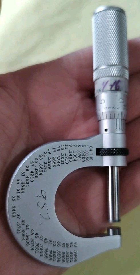 Starrett Outside Micrometer 0-1 in Mechanical T230XFL 0.00010 in ...