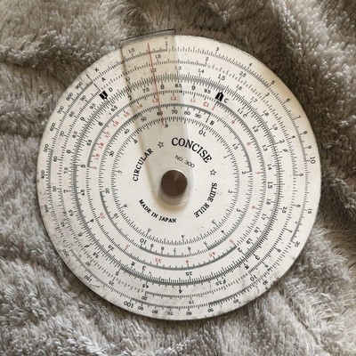 Concise Ruler Circular Sliding Rule 300 1 Piece No.300 | eBay