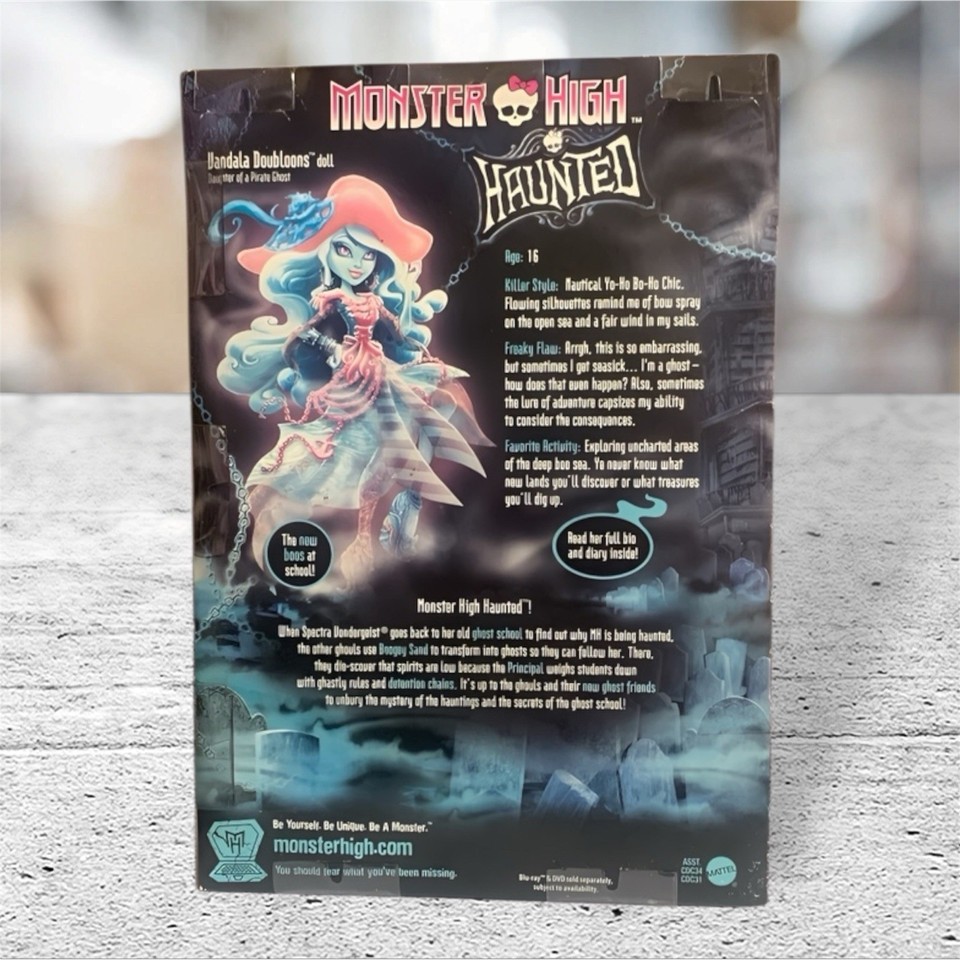 Monster High Haunted Student Spirits Doll Vandala Doubloons 2014 NIB ...