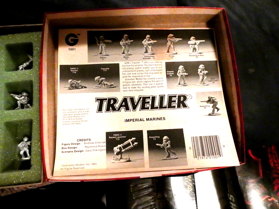 Sealed Grenadier Traveller Imperial Marines 25mm Metal Figure Set ...