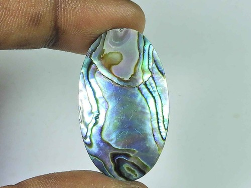 21X36X08MM Natural Abalone Shell Oval Shape cabochon loose Gemstone ...