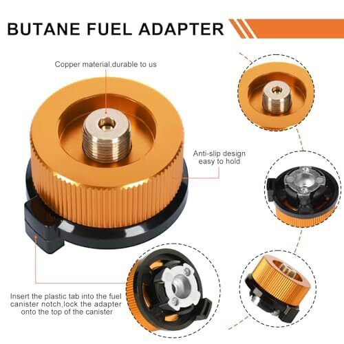 3PCS Propane/Isobutane/Butane/Refill Adapters Set Gas Saver Convertor ...