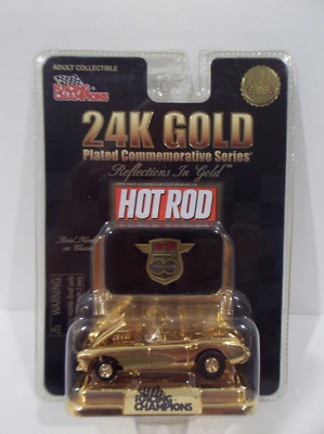 RACING CHAMPIONS HOT ROD 24K GOLD CORVETTE | eBay
