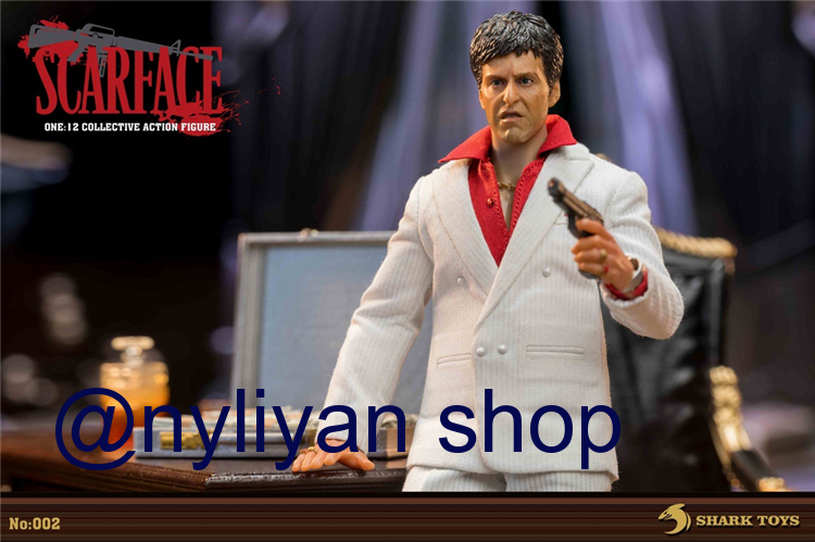 SHARK TOYS 002A 1/12 Scarface Tony Al Pacino man 6''Action Figure Doll ...