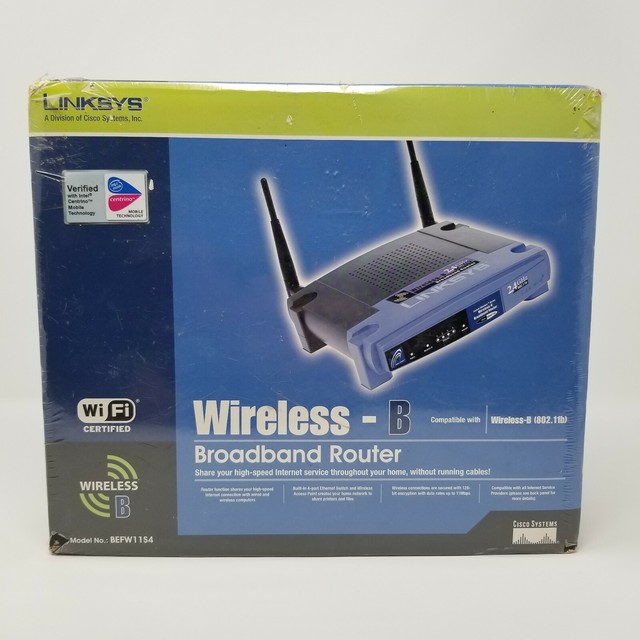 Linksys BEFW11S4 11 Mbps 4-Port 10/100 Wireless B Router for sale ...