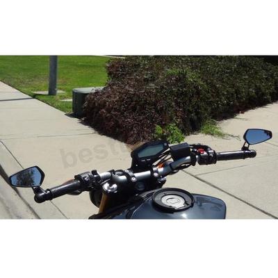 AU Motorbike Black Bar End Rear Side Mirrors for Aprilia Tuono V4R V4 ...