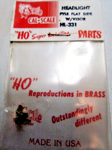 Cal-Scale HO #331 Headlight, Pyle, Flat Side with Visor | eBay