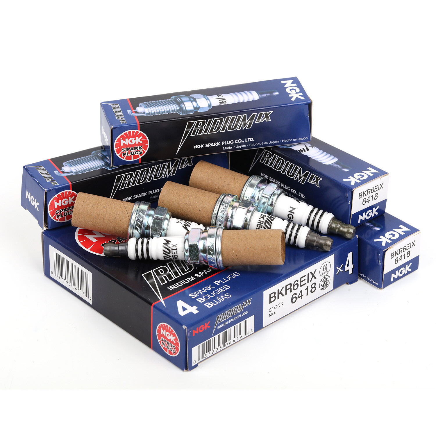 OEM NGK Iridium Spark Plugs BKR6EIX For SUBARU LEGACY VZ BC BCA 06/1991 ...