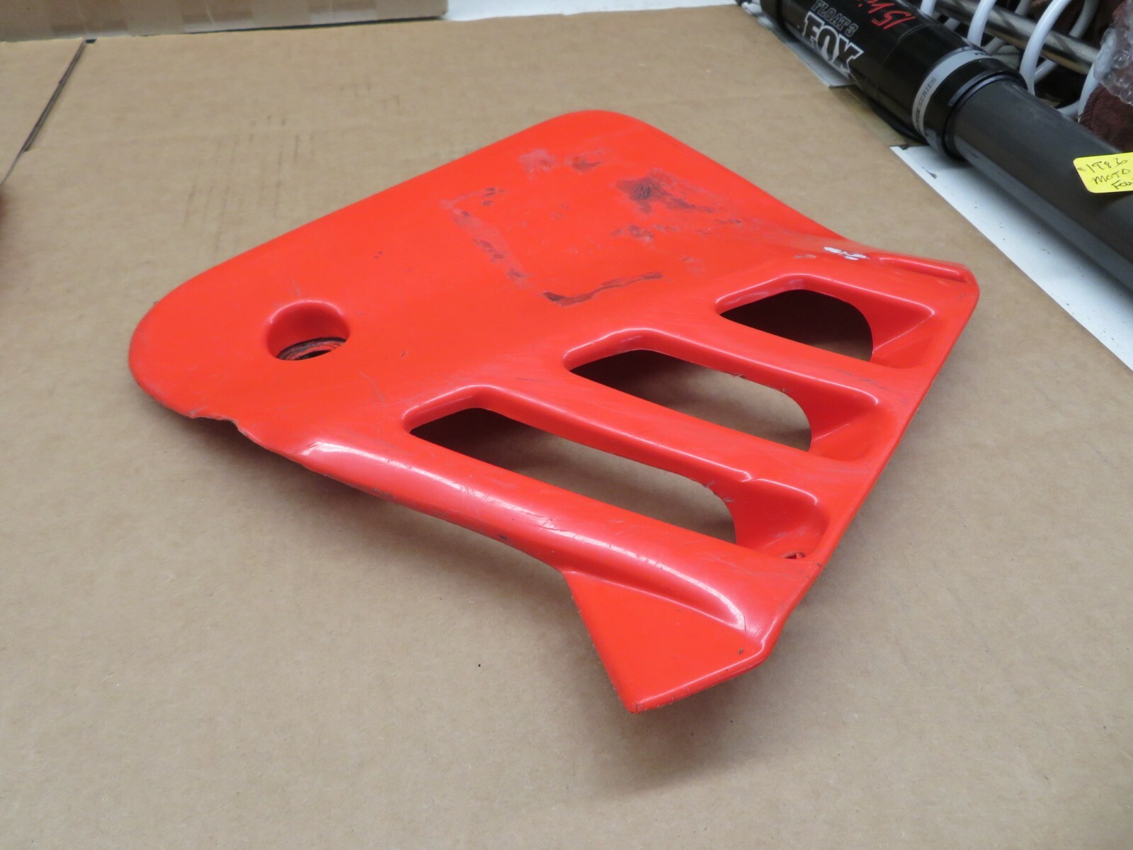 OEM HONDA CR125 CR 125 RADIATOR SHROUD SIDE COVER FIGHTING RED PANEL ...