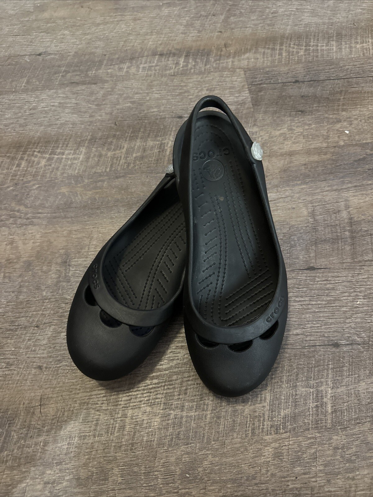 Crocs Jayna women's 9 black slingback comfort shoe fl… - Gem