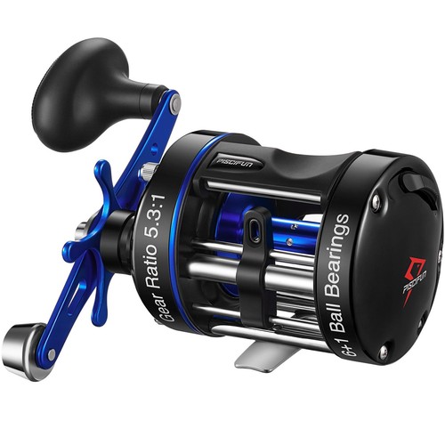 Chaos XS Baitcasting Fishing Reel, Reinforced Metal Body Round ...