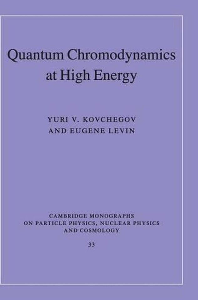 Quantum Chromodynamics at High Energy by Yuri V. Kovchegov (English ...