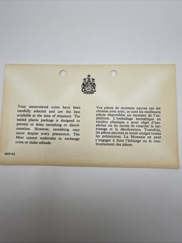 1964 Canada 6 Coin Royal Canadian Mint Proof Like Set 80% Silver Coins ...