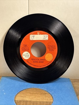45 RPM Vinyl Record Daniel Boone Truly Julie/Beautiful Sunday VG | eBay