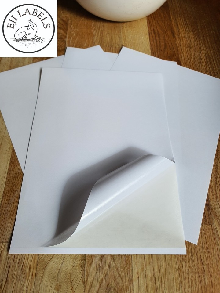 A5 Sticky Labels. Self Adhesive printer labels. Inkjet, laser,copier.A5 ...