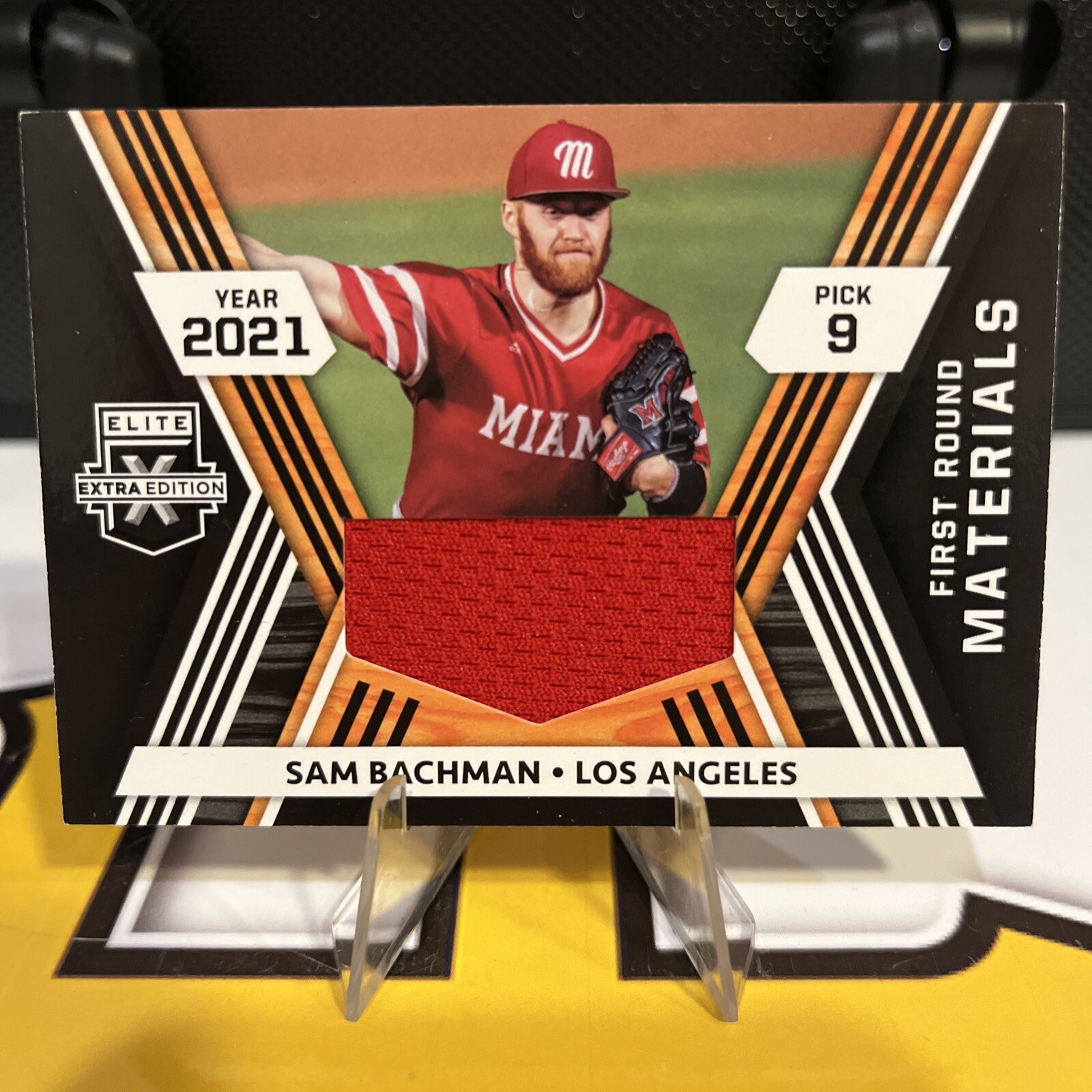2021 Panini Elite Extra Edition - First Round Materials Sam Bachman # ...