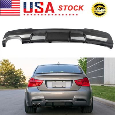 Rear Diffuser For 2005-2012 BMW E90 E91 328i 330i M Sport Twin Tips ...
